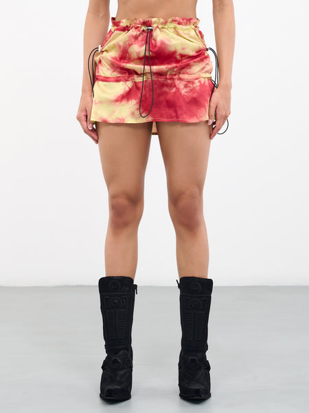 Asta Mini Skirt (ASTA-YELLOW-PURPLE)