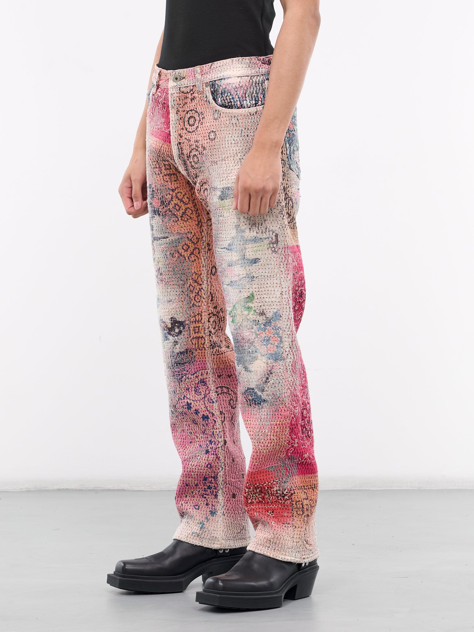 Boro Denim Jeans (BORO-JEANS-PINK)