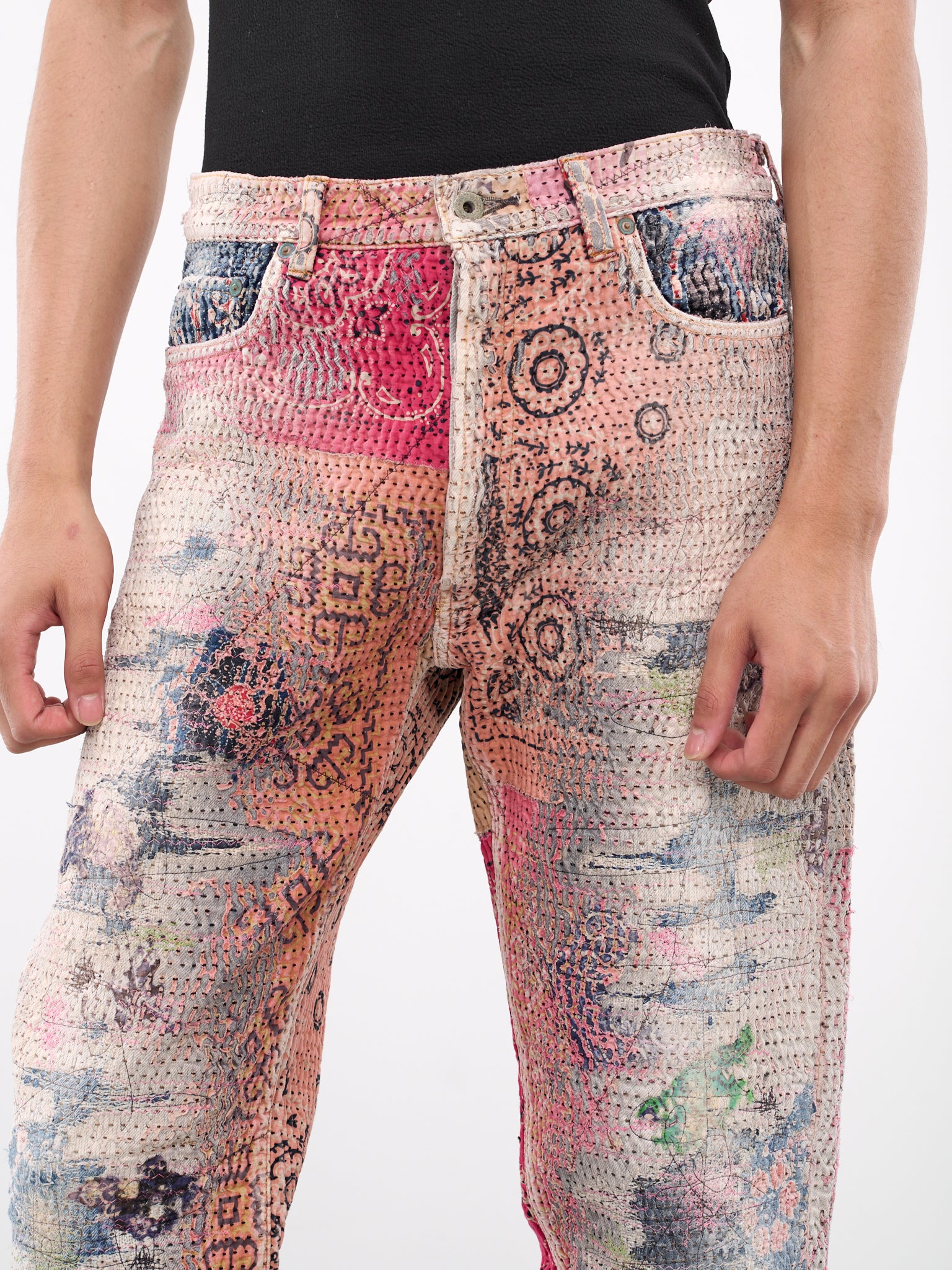 Boro Denim Jeans (BORO-JEANS-PINK)