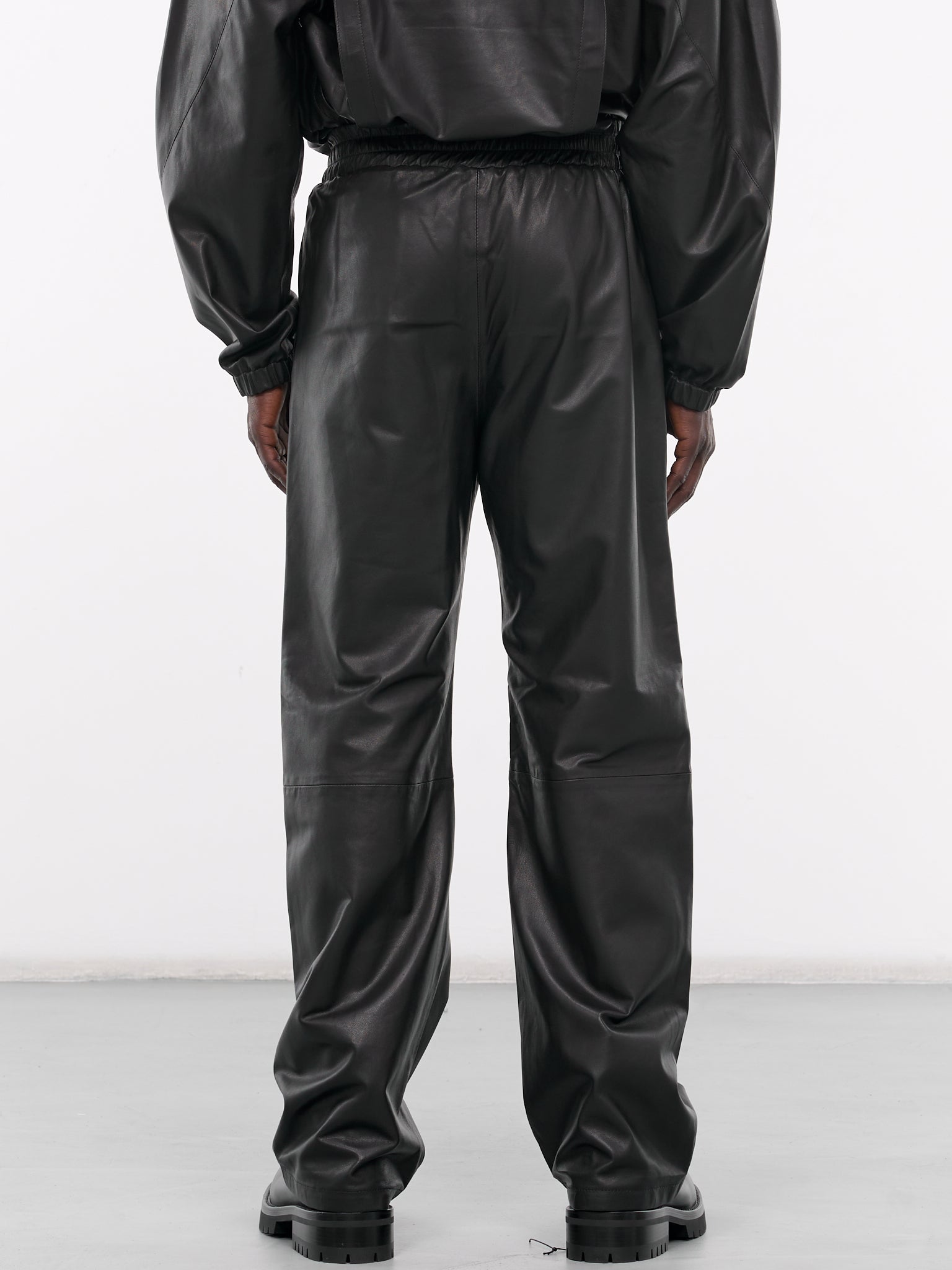 Leather Sweatpants (MF24LTGL-SP2016-BLACK)