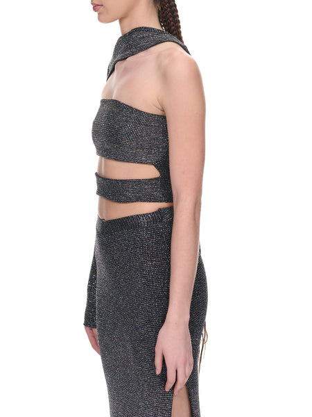 LAMA JOUNI Shimmer Top | H.Lorenzo